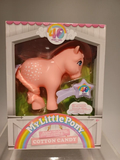 MY LITTLE PONY Cotton Candy 40th Anniversary Original 1983 Collection ...