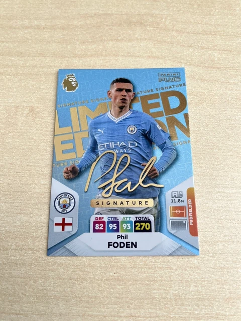 PANINI ADRENALYN XL Plus Premier League 2024 - Phil Foden Signature ...