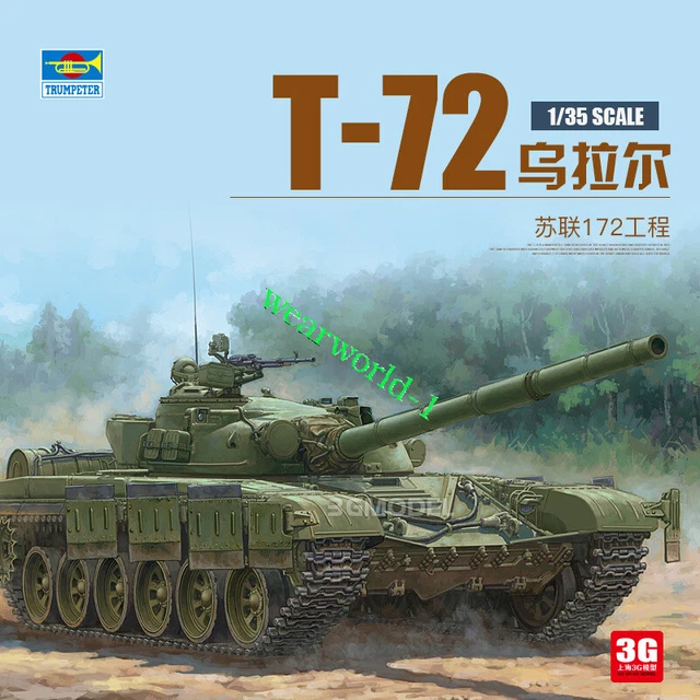 TRUMPETER 09601 1/35 Soviet T-72 Ural main battle tank Project 172 £72. ...