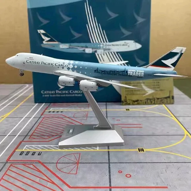 1:400 CATHAY PACIFIC Boeing 747-8F B-LJA Aircraft Model gift -YY Wings ...