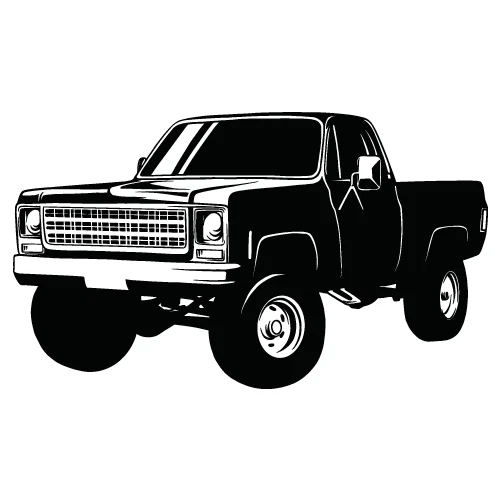 CAMION CHEVY-CHEVROLET 4X4 CLIPART-VECTOR CLIP ART GRAPHICS-DXF SVG EPS ...