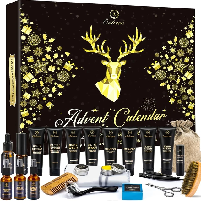CALENDARIO AVVENTO UOMO, Calendario Avvento 2025 Uomo - Kit Barba E ...