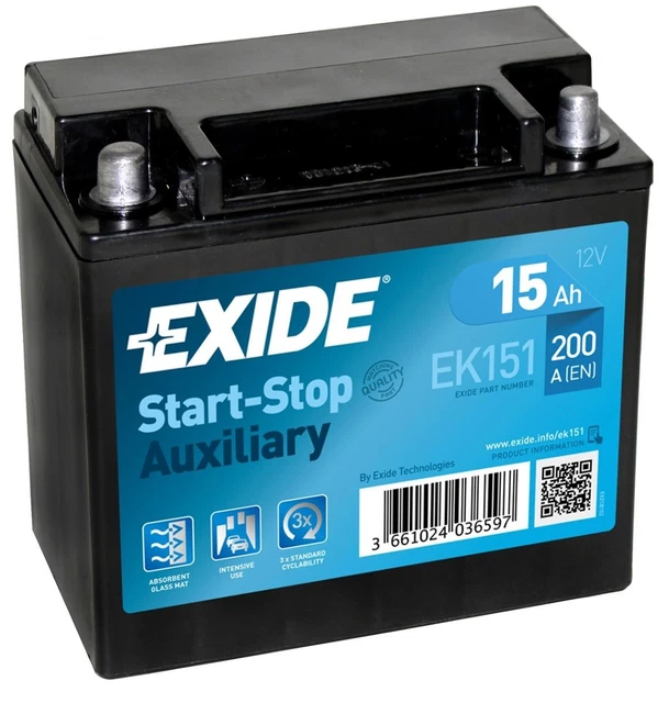 EXIDE EK151 AGM Car Battery £52.99 - PicClick UK