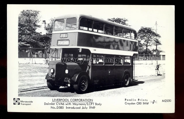 PP2412 - LIVERPOOL Corp. Bus - Daimler CVA6, No.D585 - Carte Postale ...