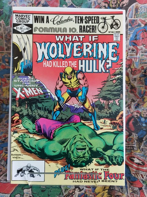 WHAT IF...? 31 VF+ Marvel Wolverine had killed the Hulk £26.95 ...