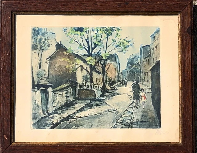 TABLEAU EAU FORTE,D'APRES Baron marcel Julien 1872-1956 ,Paris ...