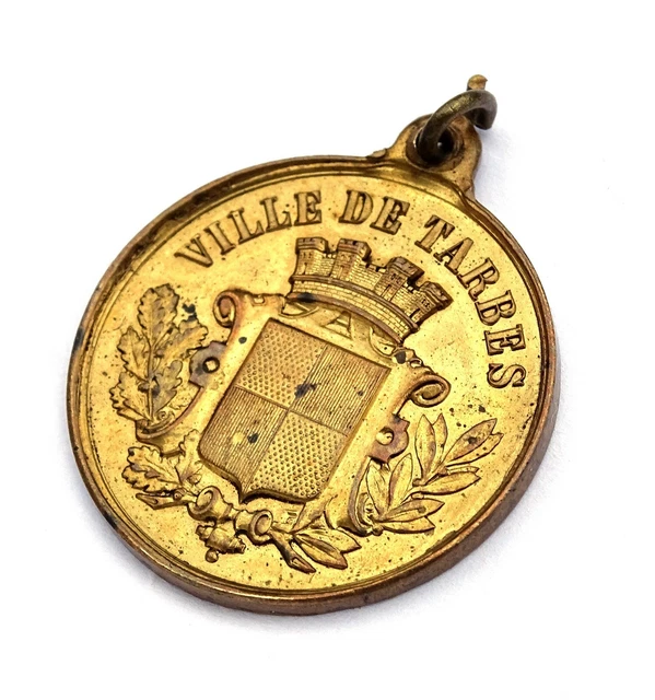 MEDAL CITY OF Tarbes, Artillery Construction Workshops, 1887. France ...