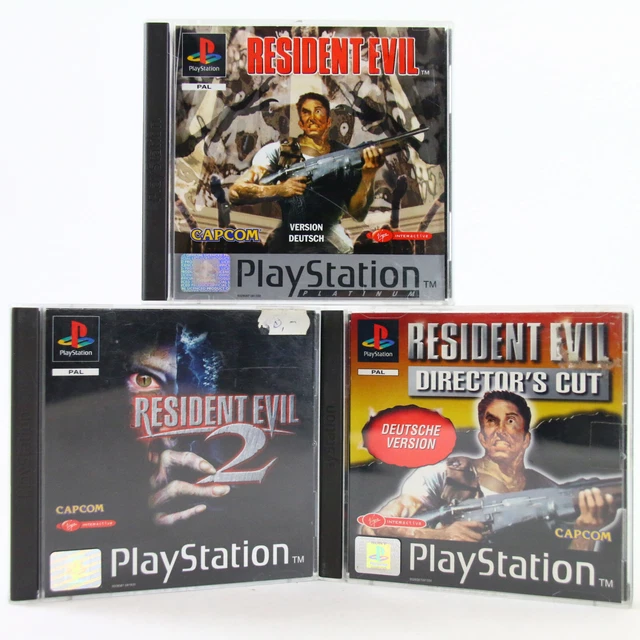 SONY PLAYSTATION 1 PS1 PAL OVP Resident Evil + 2 + Director's Cut Gut ...