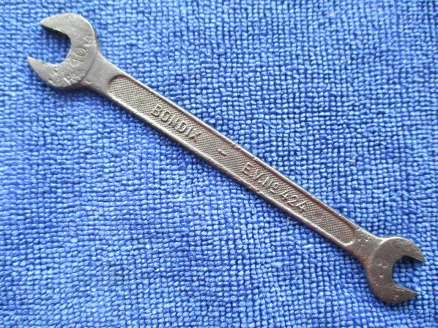 RARE BONDIX SPANNER labelled 'E.V.No.424' - 10 & 8mm *Free P&P £9.97 ...