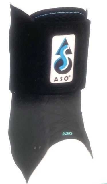 ANKLE STABILIZING ORTHOSIS Med Spec ASO size Small 11-12 inches Black ...