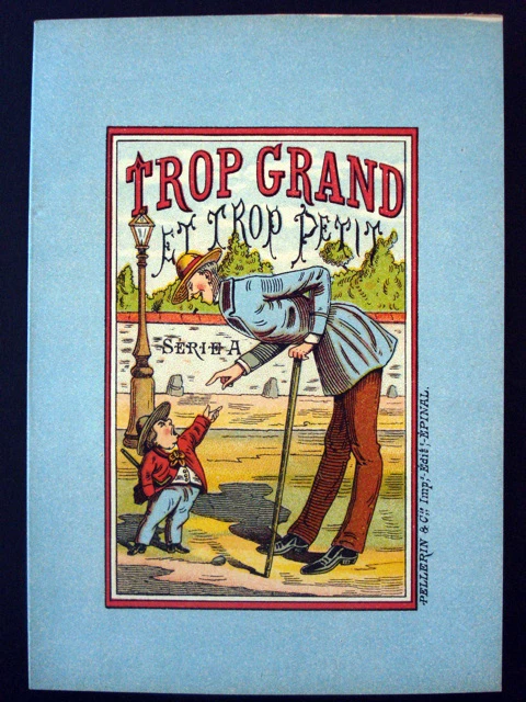 VINTAGE CHILDREN'S BOOK Imagerie Pellerin Trop Grand et Trop Petit ...
