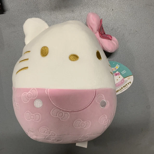 SQUISHMALLOWS ORIGINAL SANRIO 8-Inch 50th Anniversary Pink Embossed ...