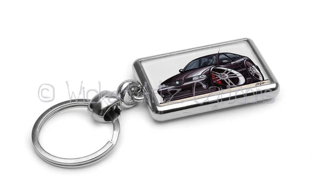 RETROARTZ CARTOON CAR Art Seat Leon MK1 Cupra R in 4 Colours Metal Key ...