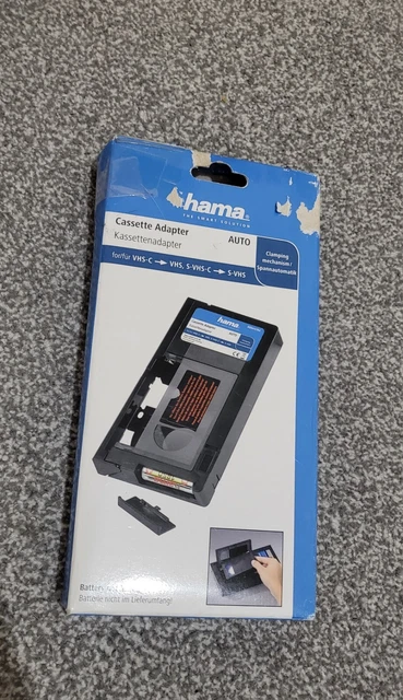 HAMA VHS-C/VHS CASSETTE Adapter '00044704' VHS-C/VHS Video Converter ...