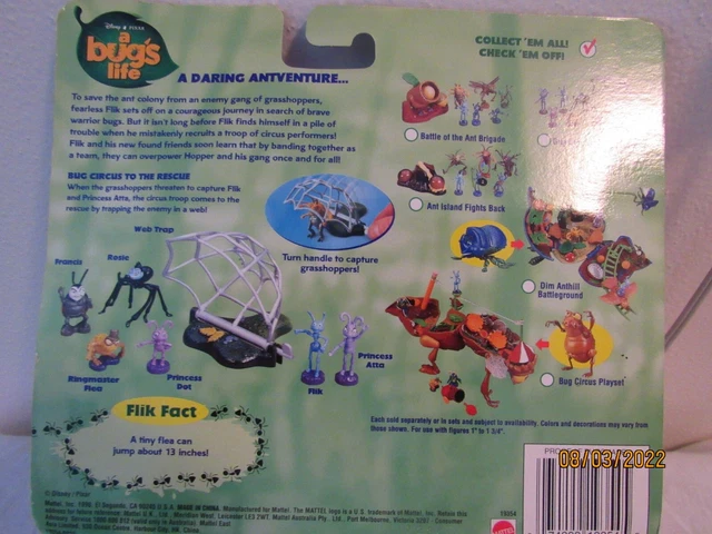 DISNEY PIXAR A Bug's Life Ant Island Fight Back & 6 Figures NIB19353 £ ...
