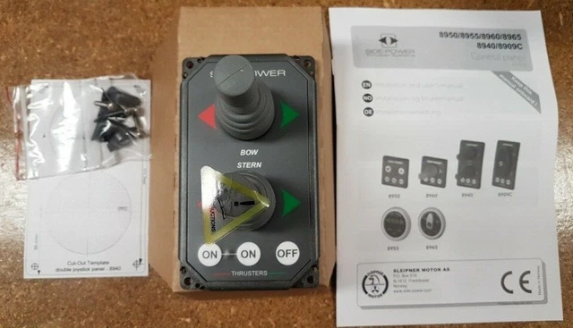 SLEIPNER SIDE POWER 8940G Dual Joystick Panel £382.80 - PicClick UK