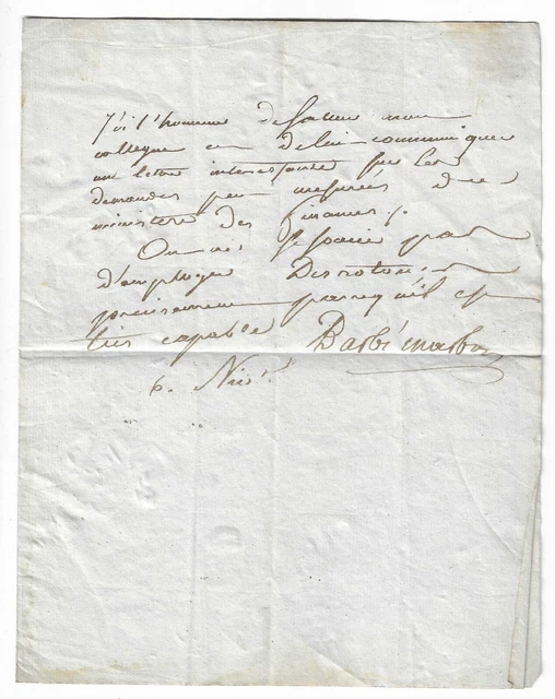 DOCUMENT SIGNÉ François BARBÉ-MARBOIS - Nivôse en V EUR 80,00 - PicClick FR