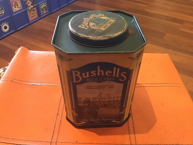 BUSHELLS BLUE LABEL Tea Tin Commemorating 100 Years 1883- 1983 $24.99 ...