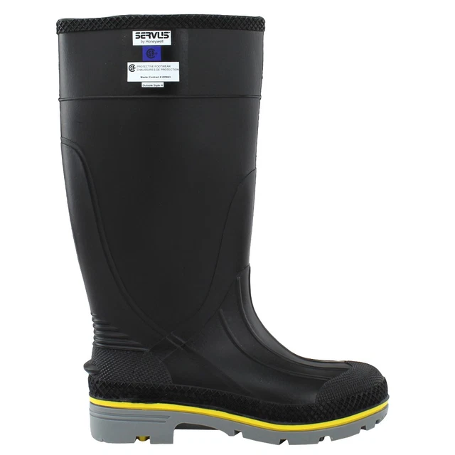 SERVUS STEEL TOE Chemical Resistant Work Mens Size 4 D Work Safety ...