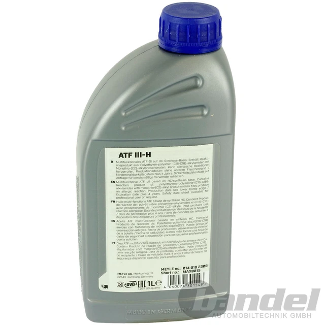 MEYLE FILTRO IDRAULICO di Trasmissione Automatico AG4/4 Marce + Atf Olio per VW EUR 66,64 ...