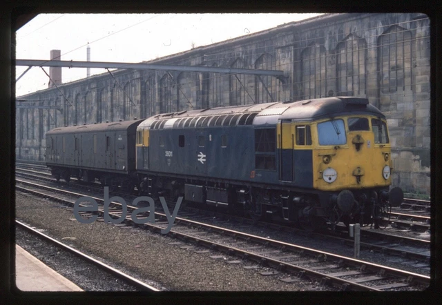 ORIGINAL 35MM SLIDE- Class 26 - 26011 w/ GUV at Carlisle on 31.8.83. £3 ...