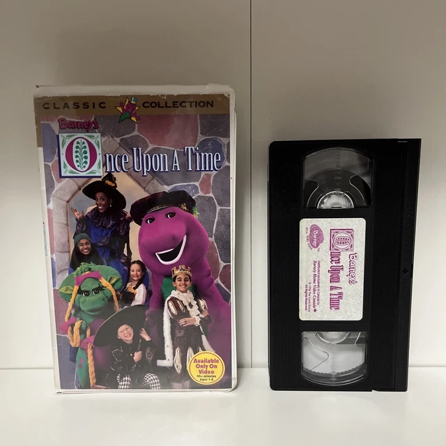 BARNEY ONCE UPON A Time VHS Good Condition VHS Rare Clam Shell Case ...
