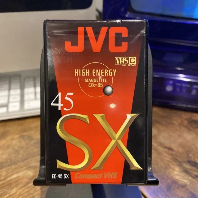 JVC 45 COMPACT VHS Tape SX VHS-C PAL / SECAM 45 / 90 min EC-45 SX - NEW ...