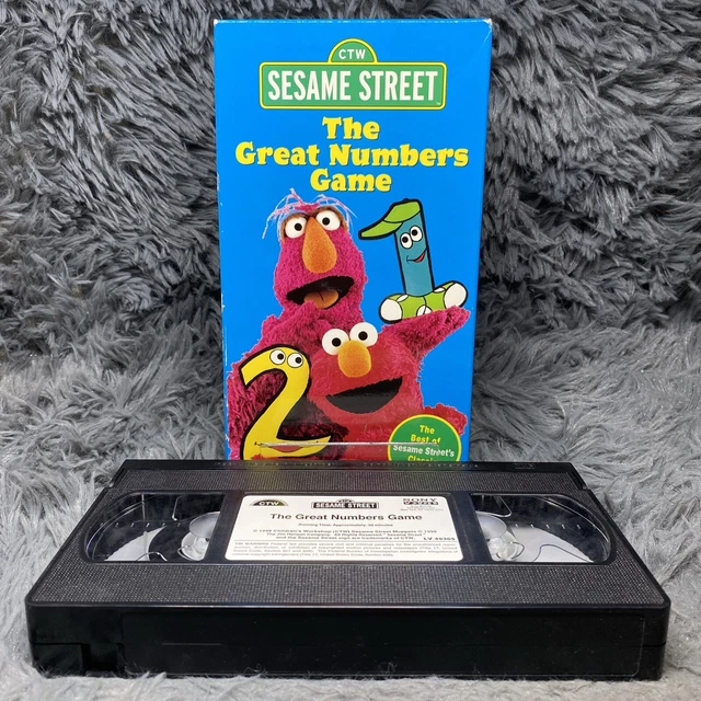 SESAME STREET - The Great Numbers Game VHS 1998 Classic Cartoon Movie ...