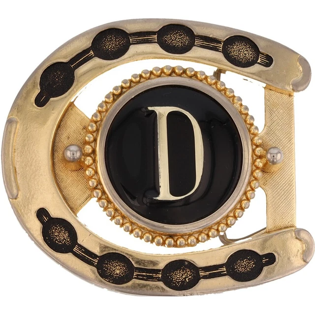 LETTRE D INITIAL Monogramme Nom Dave David Dan Dick 1980s Vintage Belt ...