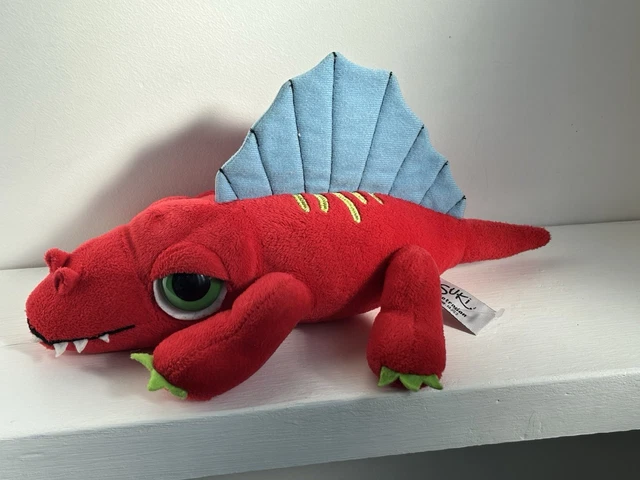 SUKI DIMETRODON DINOSAUR 8" Soft Plush Cuddly Toy Red £5.42 - PicClick UK