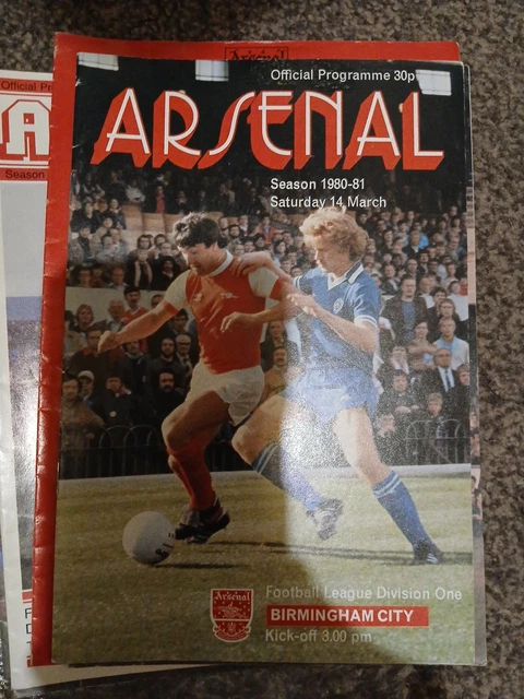 ARSENAL FC FOOTBALL Programmes X 6 from the 1970s & 1980s £1.38 ...