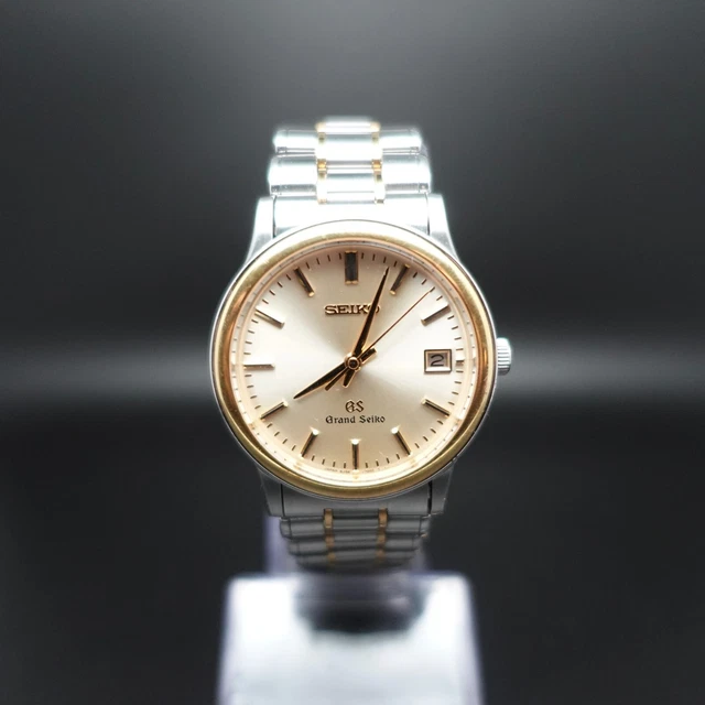 GRAND SEIKO 8J56-7000 SBGF014 FULL SET - GOLD - August 1997 - quartz ...