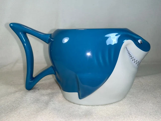 DISNEY PIXAR FINDING Nemo Bruce the Shark Mug - Large Blue 3D Ceramic ...