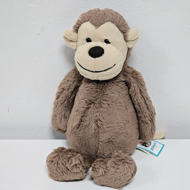 JELLYCAT I AM Medium Bashful Monkey Soft Plush Toy Original Bashful Monkey Tag £64.99 - PicClick UK