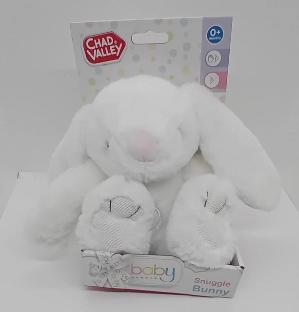 CHAD VALLEY SNUGGLE Bunny Rabbit Plush Toy Comforter Toy 10” New Boxed ...