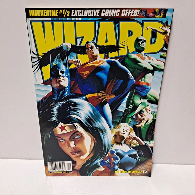 WIZARD THE COMICS Magazine #75 Alex Ross Superman Batman Novembre 1997 ...