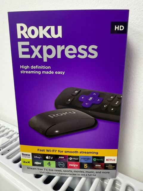 NEW ROKU HD Express TV Streaming Media Player Stick HDMI + Remote ...
