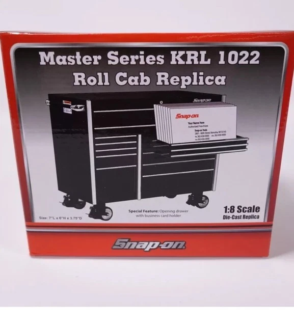 SUPER RARE! SNAP-ON Tool Box Miniature Black Business Card Holder £69. ...