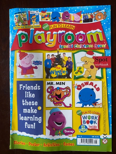 FUN TO LEARN Playroom Special Christmas Edition Magazine No 8 Mr Men ...