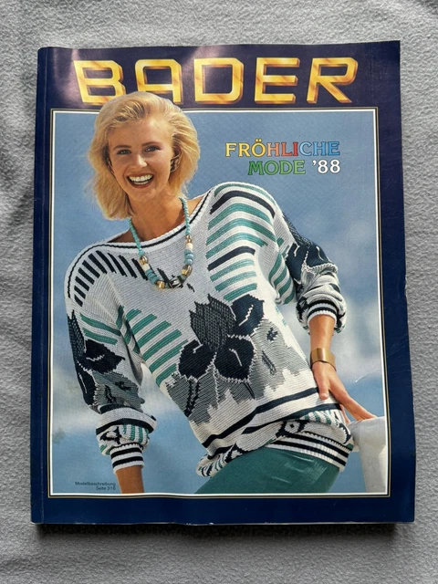 BADER VERSANDHAUSKATALOG MODE Katalog Frühling/Sommer 1988 vintage EUR ...