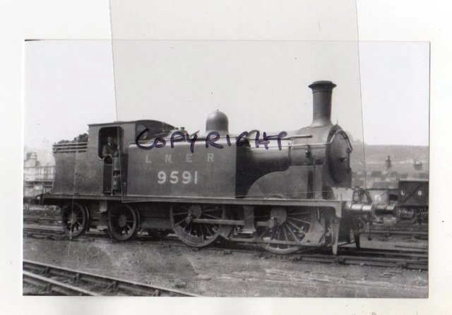 RAIL PHOTO LNER NBR 044t G7 9591 Unknown shed £2.69 - PicClick UK