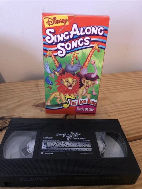 DISNEY'S SING ALONG Songs - The Lion King: Circle of Life - VHS tape ...