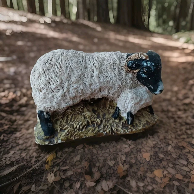 COLLECTIBLE SWALE SHEEP by Stef Small Ornament 3" Handmade Moor Sheep ...