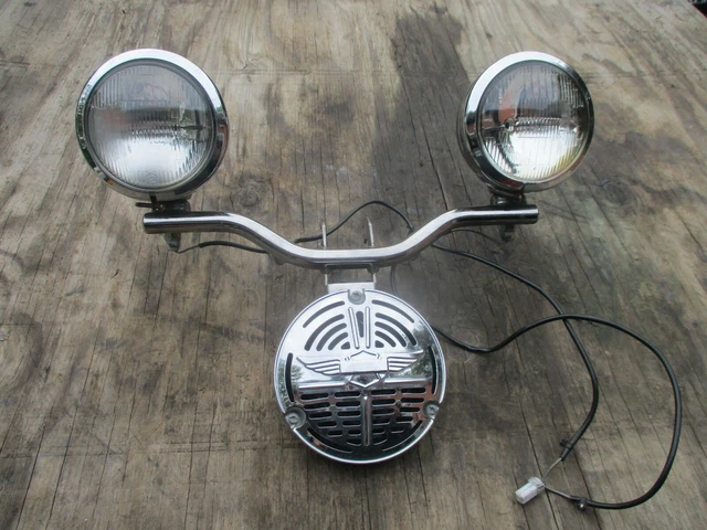 HARLEY DAVIDSON HERITAGE Springer Flsts Spot Light Bar With Oem Horn £ ...