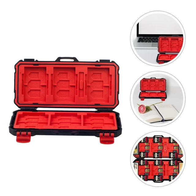 2 PCS PROTECTIVE Box Simple Flash Container Memory Cards Organizer £28. ...