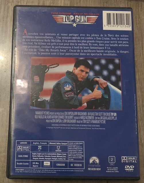 DVD TOP GUN - Tom CRUISE Kelly Mc GILLIS EUR 8,00 - PicClick IT