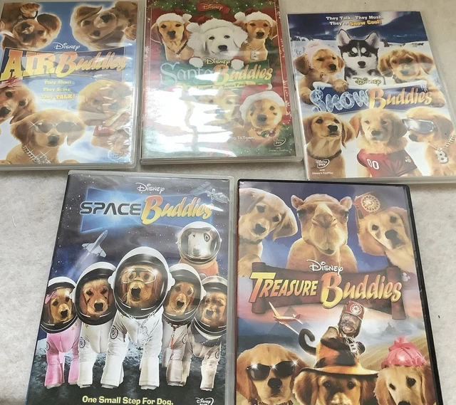 DISNEY BUDDIES 5 x DVD bundle Snow , Air ,Treasure, Space,Santa very ...