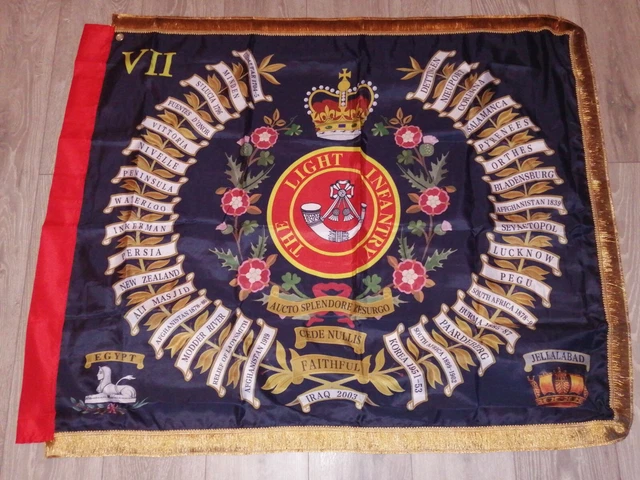 THE LIGHT INFANTRY 7th battalion Regimental colours flag £26.70 ...