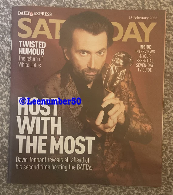 DAILY EXPRESS SATURDAY magazine David Tennant 15/2/25 Joe Swash £7.48 ...