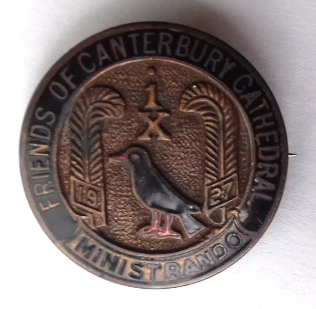 VINTAGE FRIENDS OF Canterbury Cathedral Lapel Badge. Church Religion ...